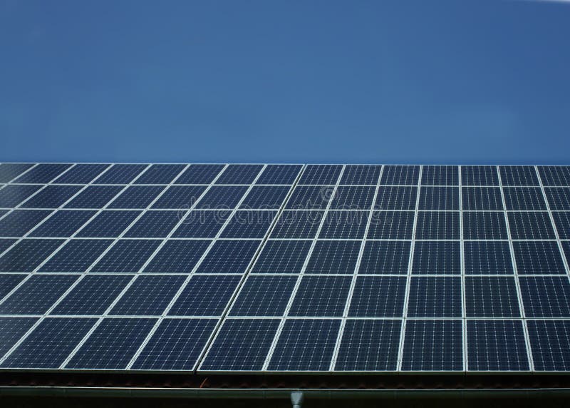 Solar panels on house roof stock image. Image of renewable - 41212153
