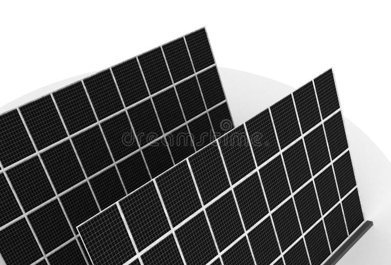 Solar panels stock illustration. Illustration of industry - 44793172