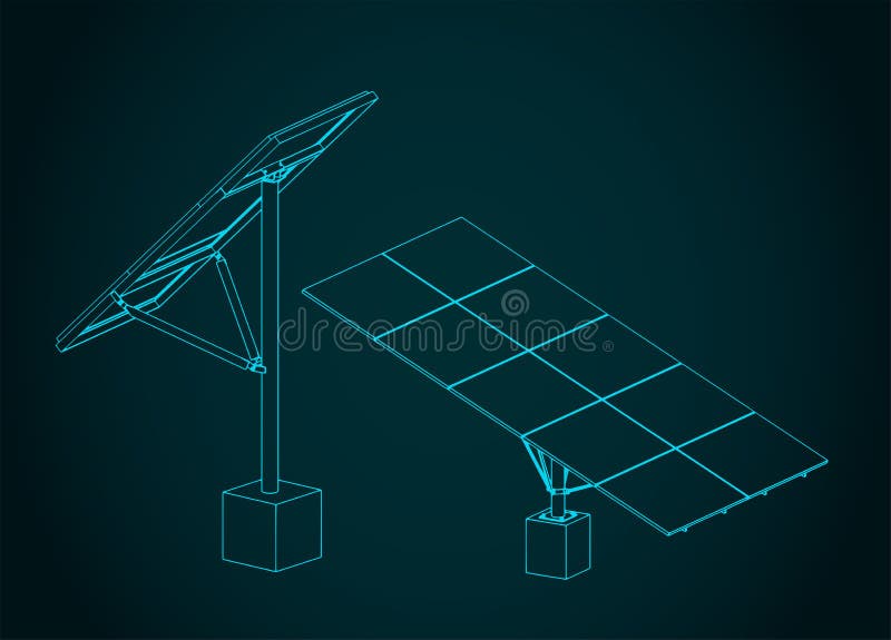 Solar panels illustration stock vector. Illustration of industrial ...