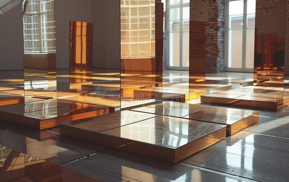 Solar Panels Installed in Flooring -Generative Ai Stock Image - Image ...