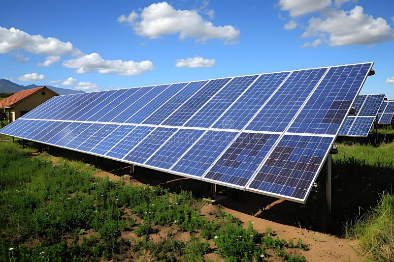 Solar Panels Installed on the Roof Rooftop of a Residential Modern ...