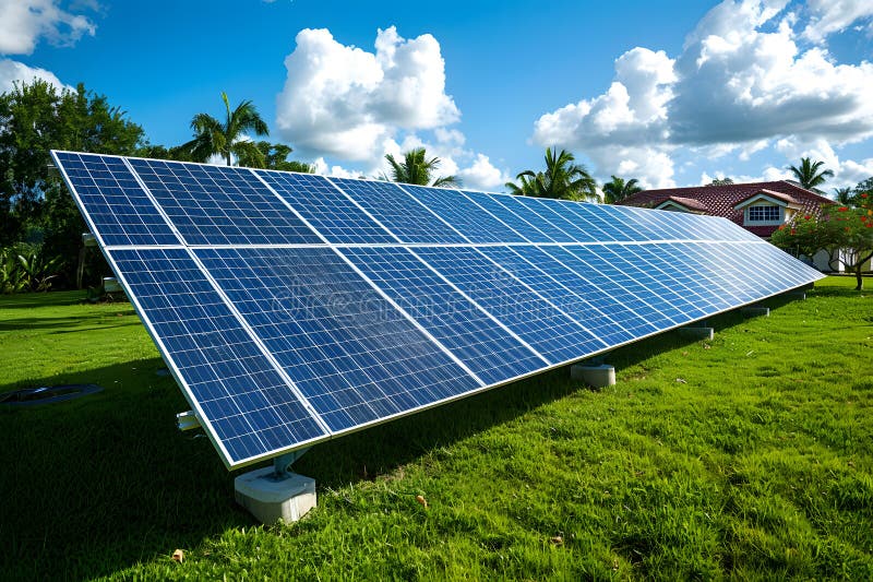 Solar Panels Installed on the Roof Rooftop of a Residential Modern ...