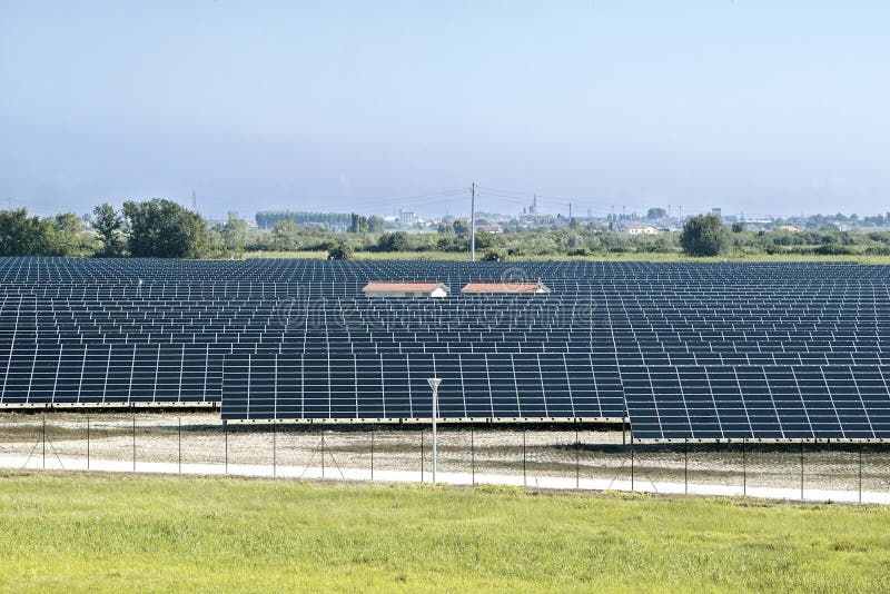 Solar panels landscape stock image. Image of landscape - 20489481