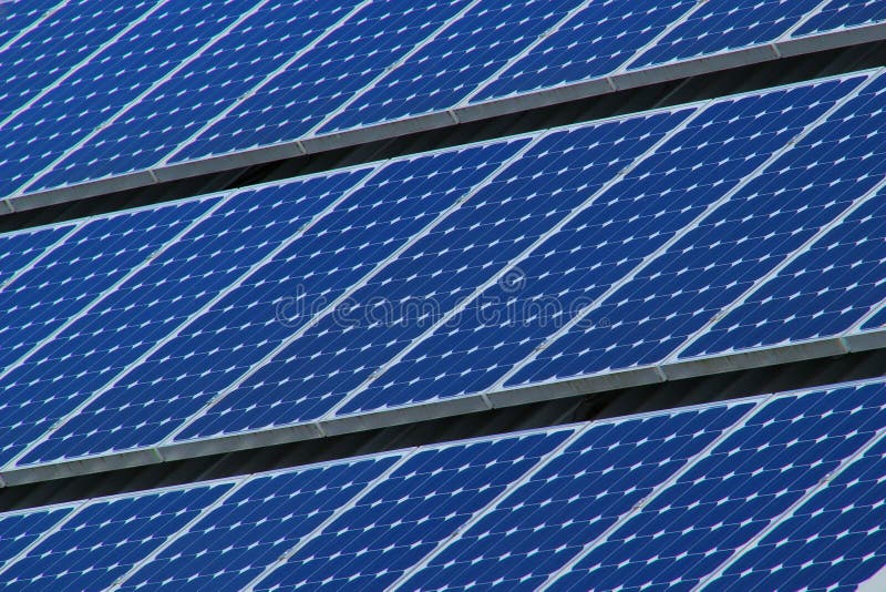 Solar Panels Lines stock photo. Image of electricity - 24417530