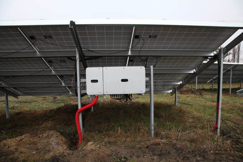 Installation of Solar Panels. Solar Panel Produces Green ...