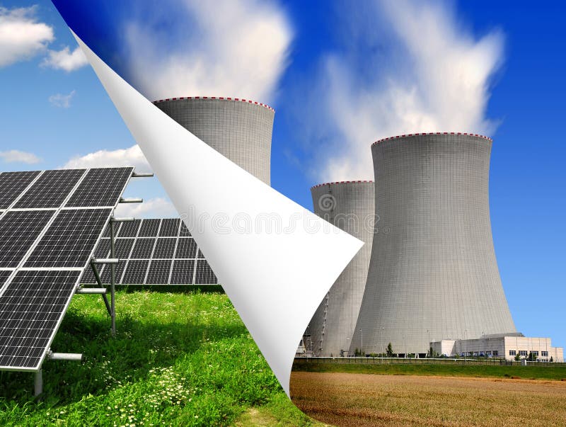 Nuclear Power Plant in Bulb Stock Photo - Image of environmental ...