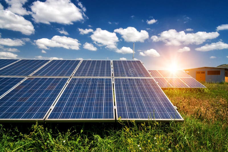 Solar Panels, Photovoltaic - Alternative Electricity Source Stock Image ...