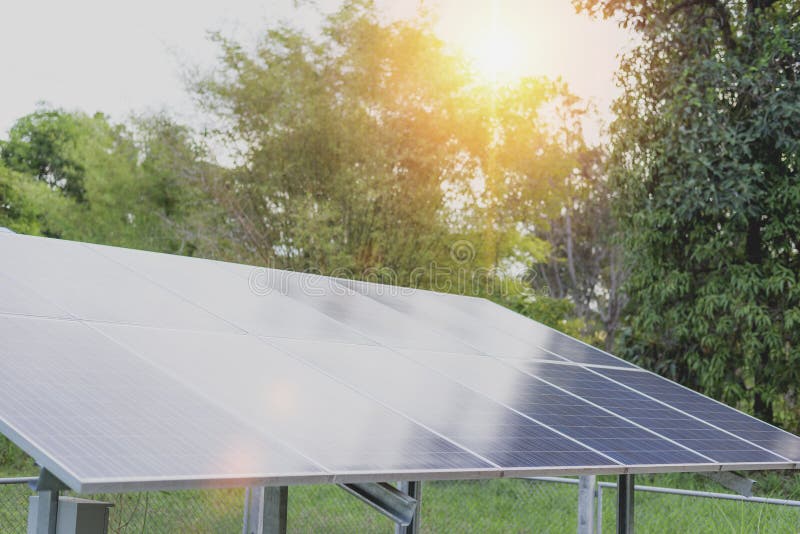 Photovoltaic Power Supply Systems. Stock Photo - Image of environment ...