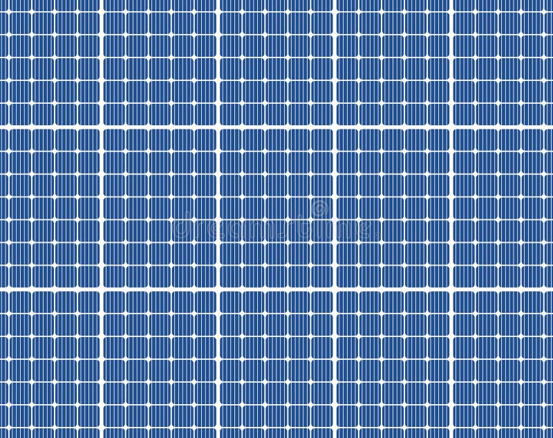 Solar Panels Photovoltaic Energy Pattern Stock Vector - Illustration of ...