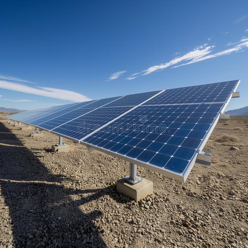 Solar Panels of Pure Electricity Under the Hot Rays of the Sun in the ...