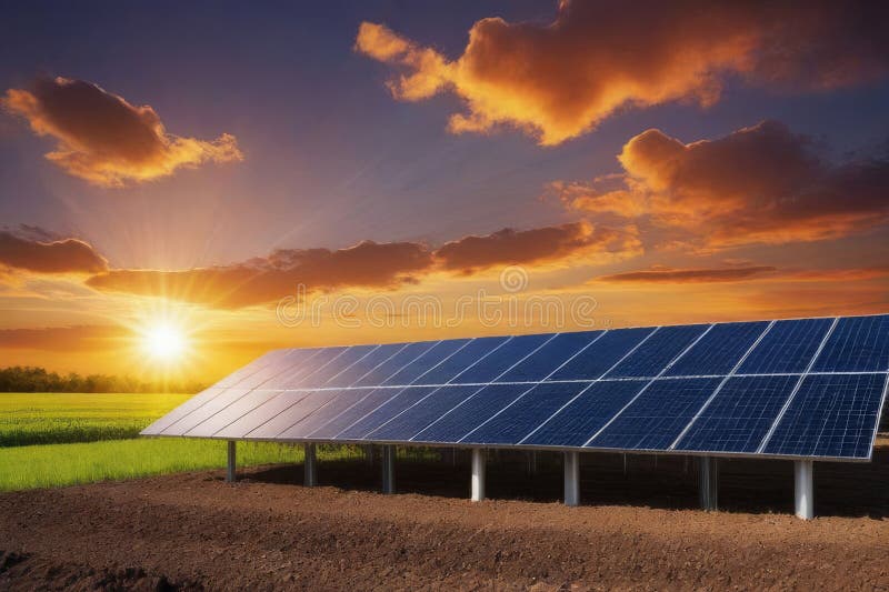 Solar Panels Reflect Sparkling Light from the Sun ,Clean Energy and ...