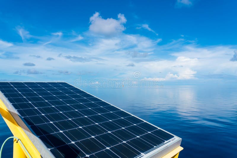 Solar Panels, a Renewable Energy System on an Offshore Drilling Rig ...