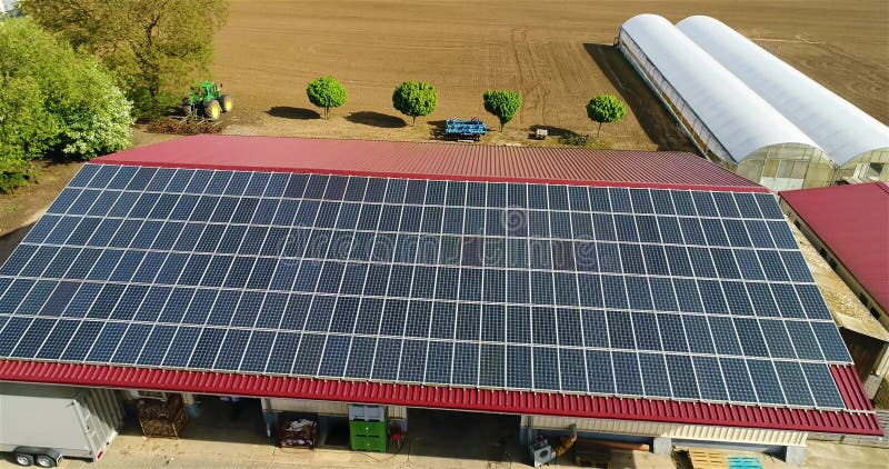 Solar Panels on the Roof of a Building. Solar Panels on the Roof of the ...