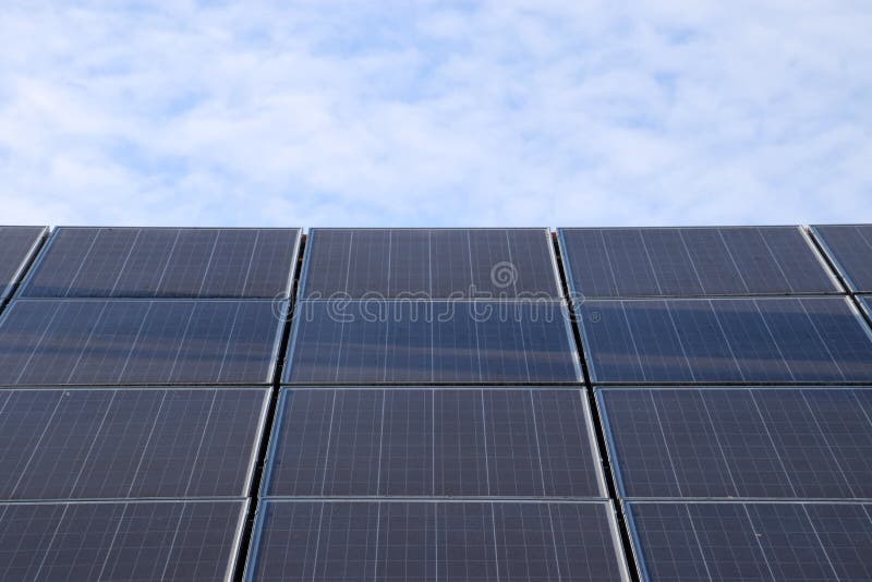 Solar Panel Underside Installation on Roof Top with a Clear Blue Sky ...