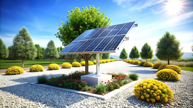 Solar Panels on a Rooftop,the Solar Panels are Large, Rectangular, and ...