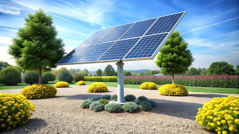 Solar Panels on a Rooftop,the Solar Panels are Large, Rectangular, and ...