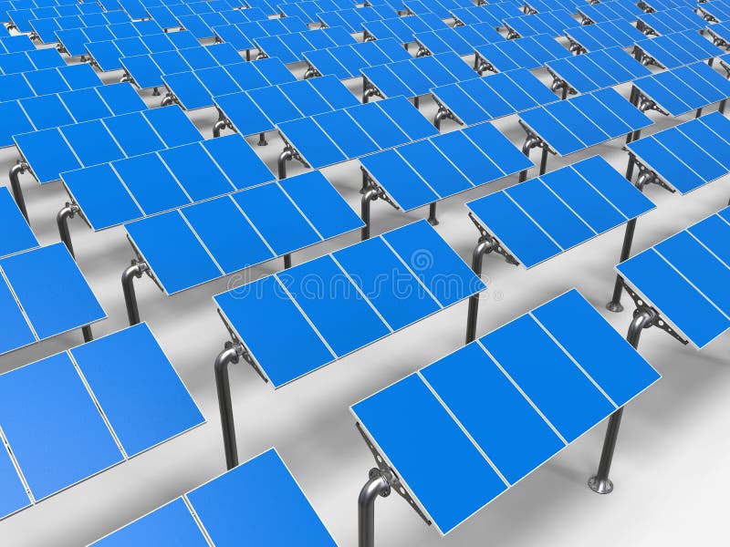 Solar panels on the pallet stock illustration. Illustration of panel ...