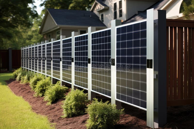 Solar Panels Row Front House Green Grass Stock Illustrations – 12 Solar ...