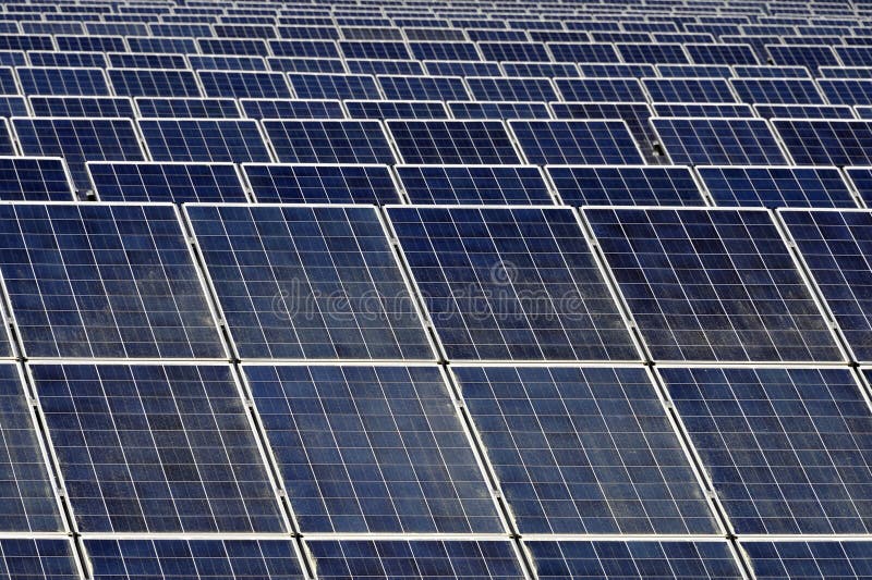 Solar panels stock image. Image of technology, blue, sunlight - 42297321