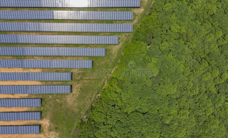 Solar Panels Selective Focus, Solar Plants are Devices that Convert ...