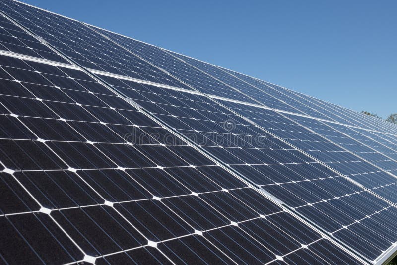 Solar panels stock image. Image of powerplant, renewable - 44987979