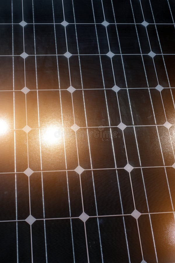 Solar Panels. Shiny Black Surface Stock Photo - Image of panels, ready ...