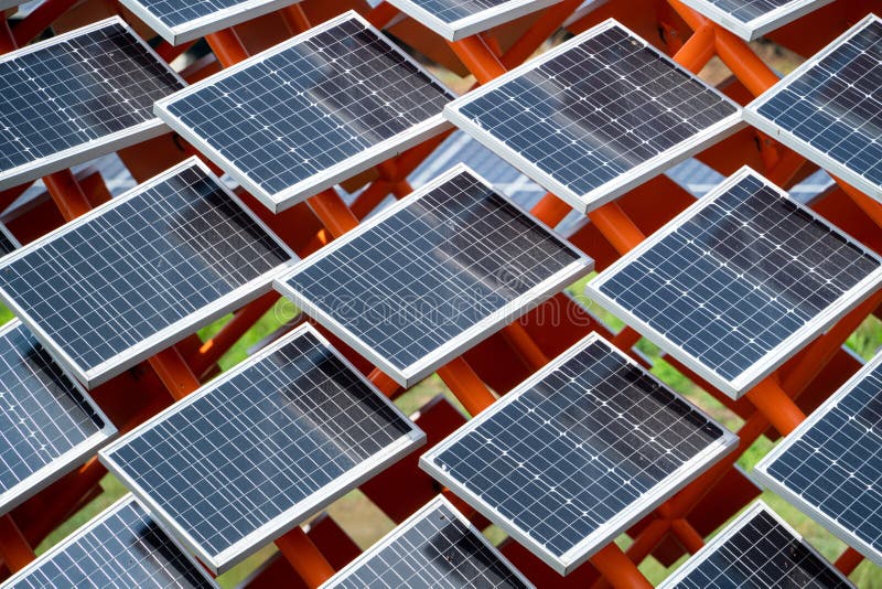 Solar Panels, Technology Solar Cell Stock Photo - Image of green ...