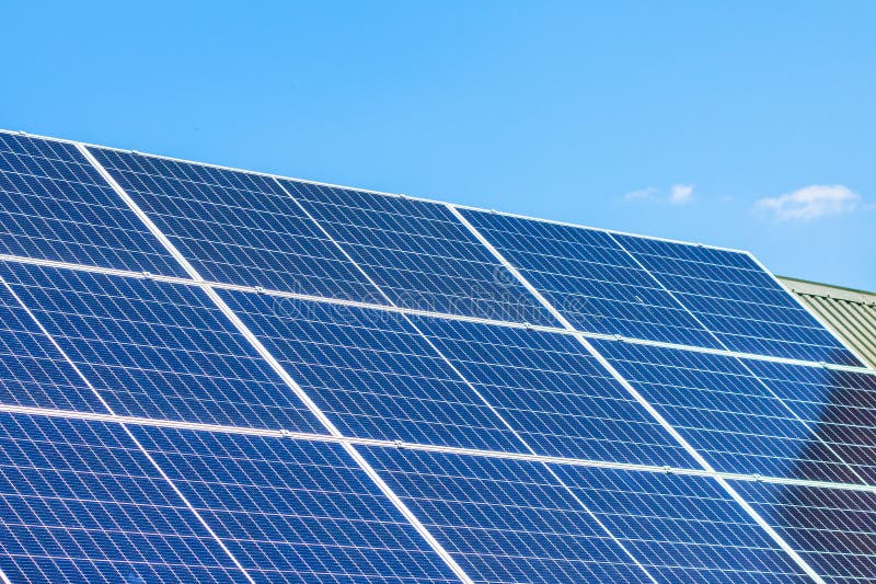 Solar Panels Store Green Energy Stock Photo - Image of innovation ...