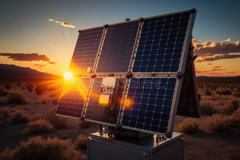 Solar Panels with Sun stock image. Image of panels, power - 271890653