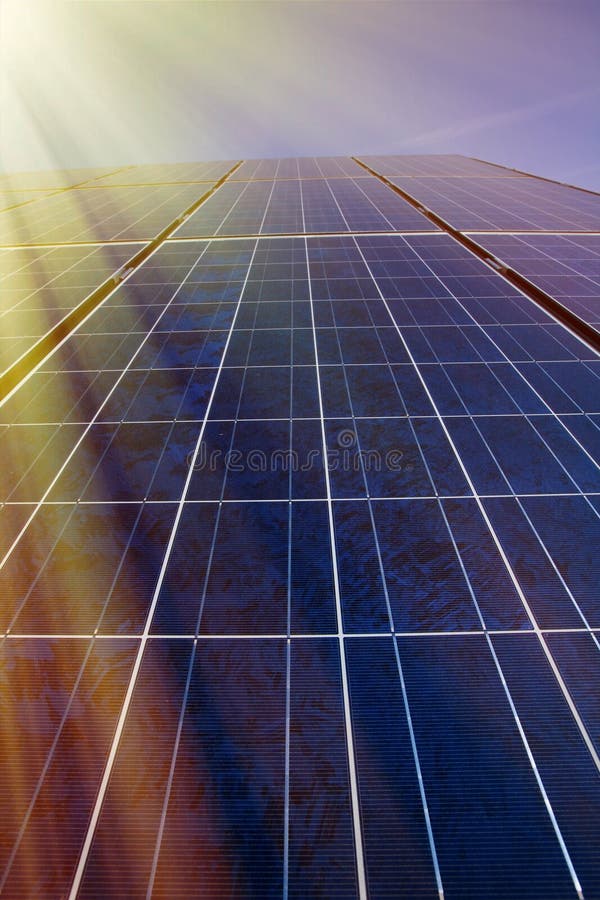 Solar panels in sunlight stock photo. Image of panels - 51763214