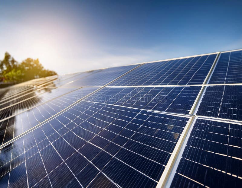 Solar Panels in Sunlight, Highlighting Renewable Energy, Sustainability ...