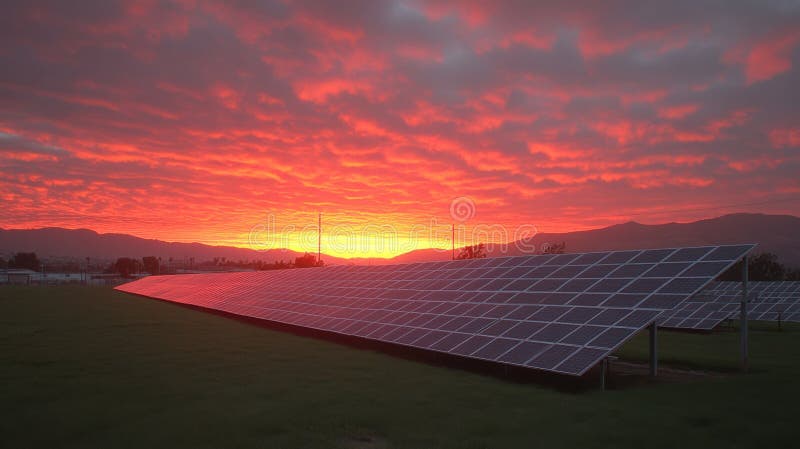 Solar Sunset stock illustration. Illustration of clean - 363902854