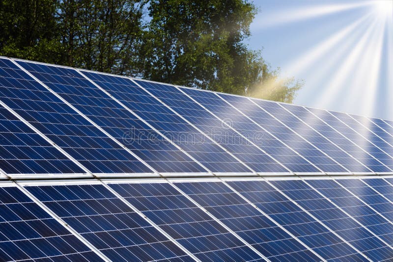 Solar Panels System Power Generators from the Sun As a Renewable Energy ...