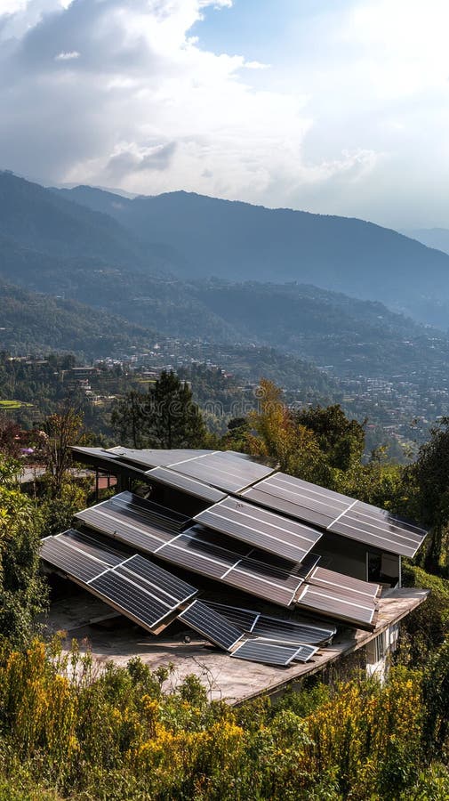 Solar Panels Tilted and Broken after a Strong Earthquake Shifted the ...