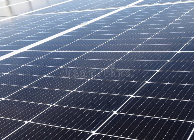 Solar Panels To Collect Solar Energy Stock Photo - Image of light ...