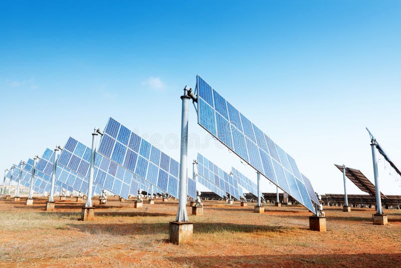 Solar Panels - Tracking System Stock Illustration - Illustration of ...