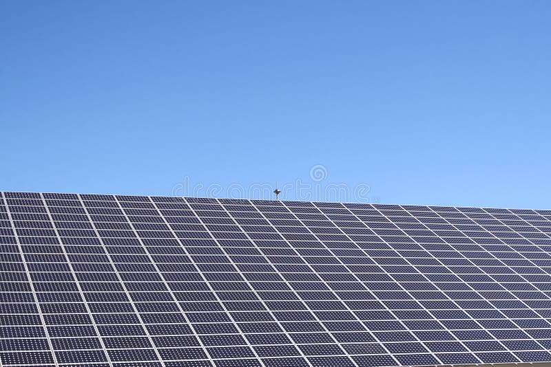 Solar Panels Under Blue Sky Stock Image - Image of heat, power: 27308469
