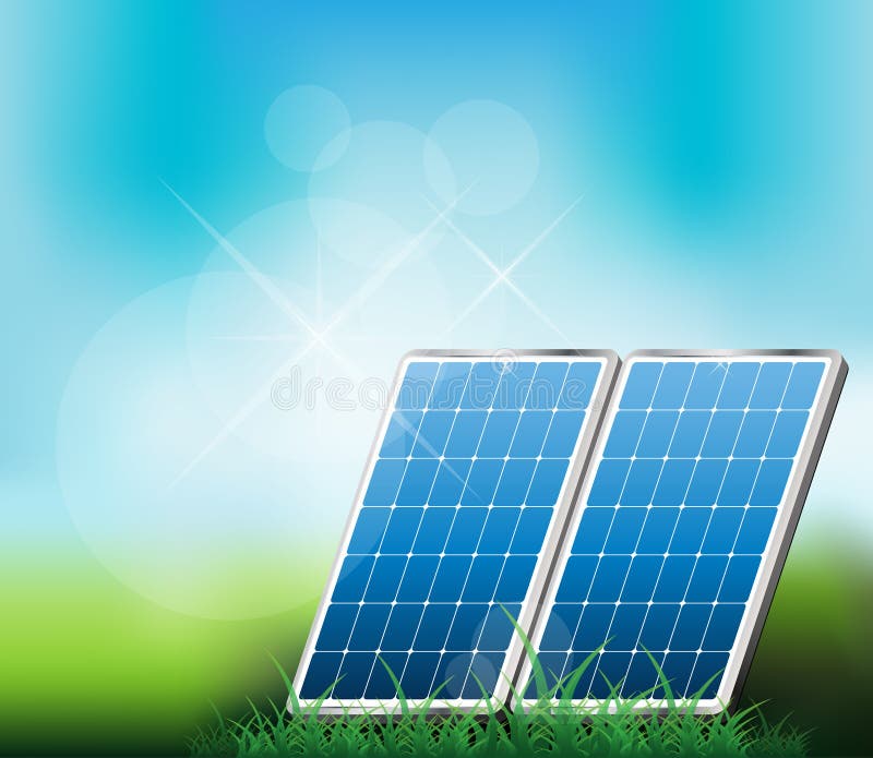 Solar panel illustration stock illustration. Illustration of symbol ...