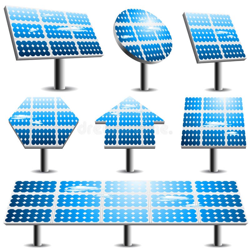 Solar panels stock vector. Illustration of environment - 36961554