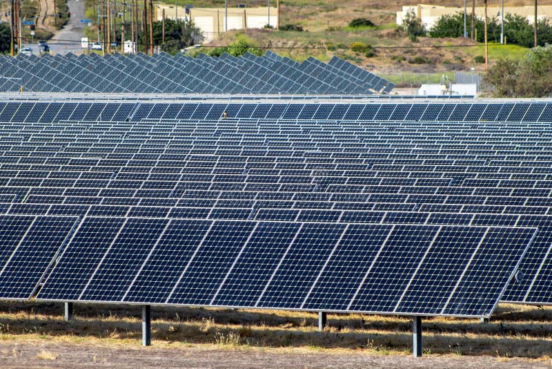 Solar panels stock image. Image of farm, design, landscape - 166692673