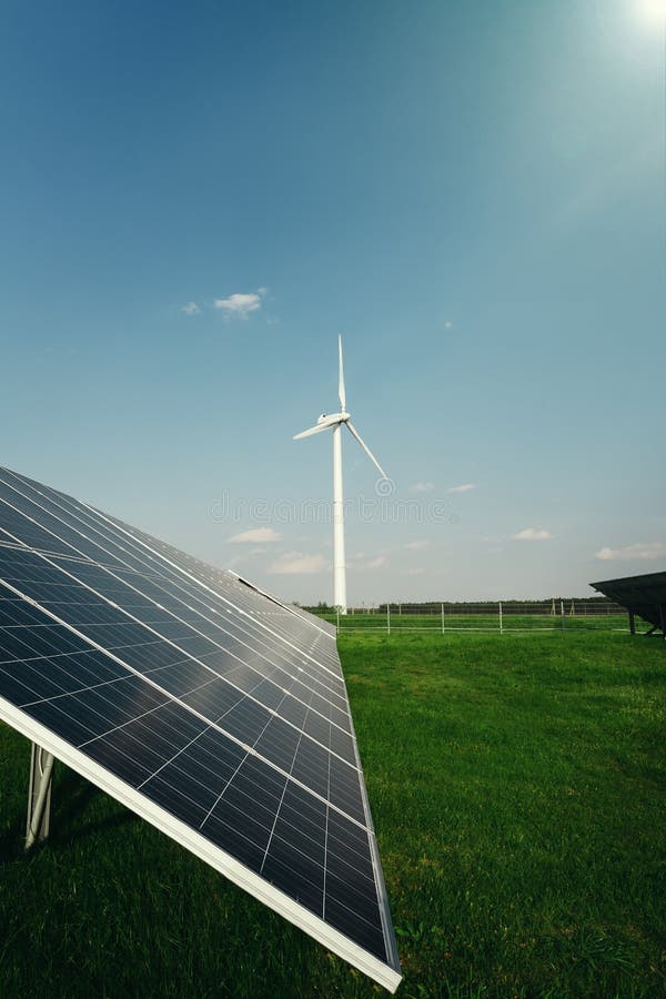Windmill To Generate Electricity Stock Photo - Image of solitary ...