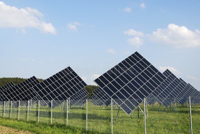 Solar park stock image. Image of industrial, field, collector - 14770501