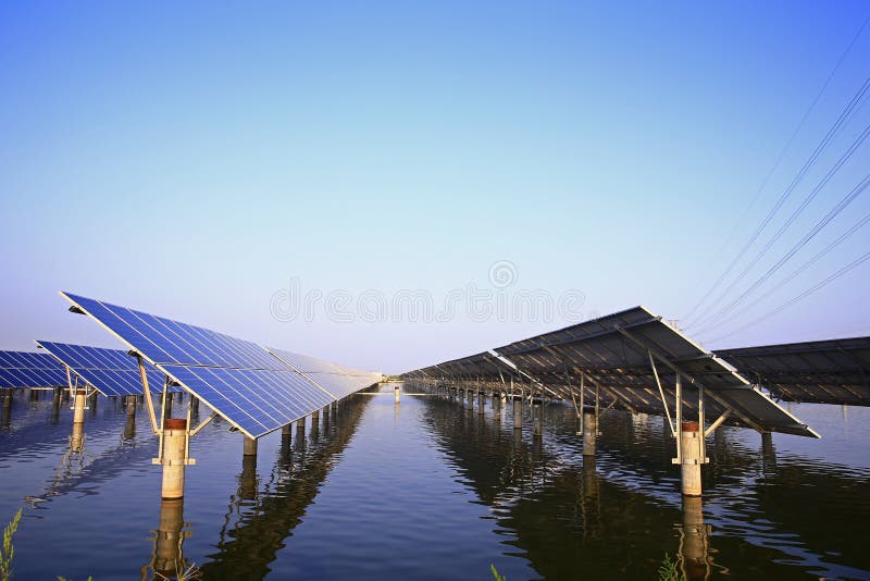 Solar Photovoltaic Panels and Solar Photovoltaic Power Generatio Stock ...