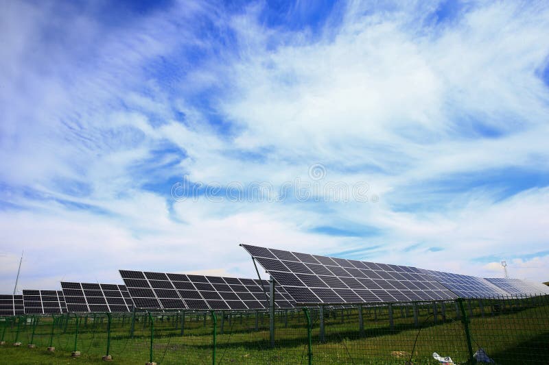 Solar Photovoltaic Panels and Solar Photovoltaic Power Generatio Stock ...