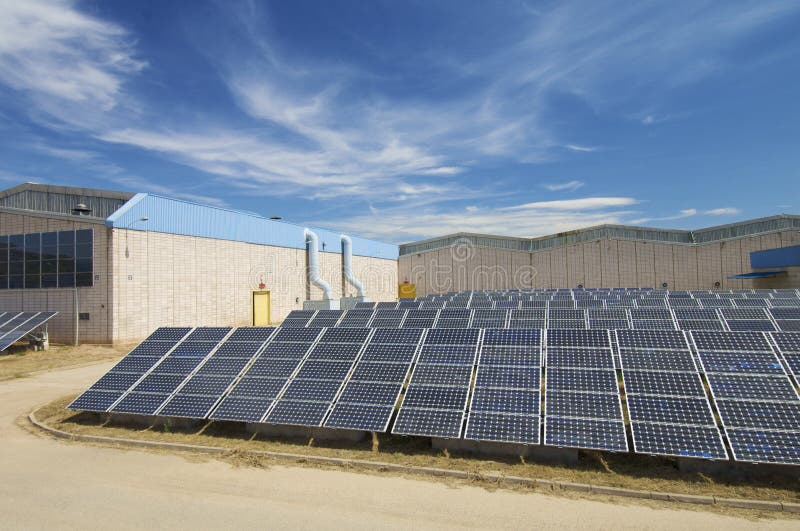 Circular Solar Panel stock image. Image of pavement, shore - 15235417