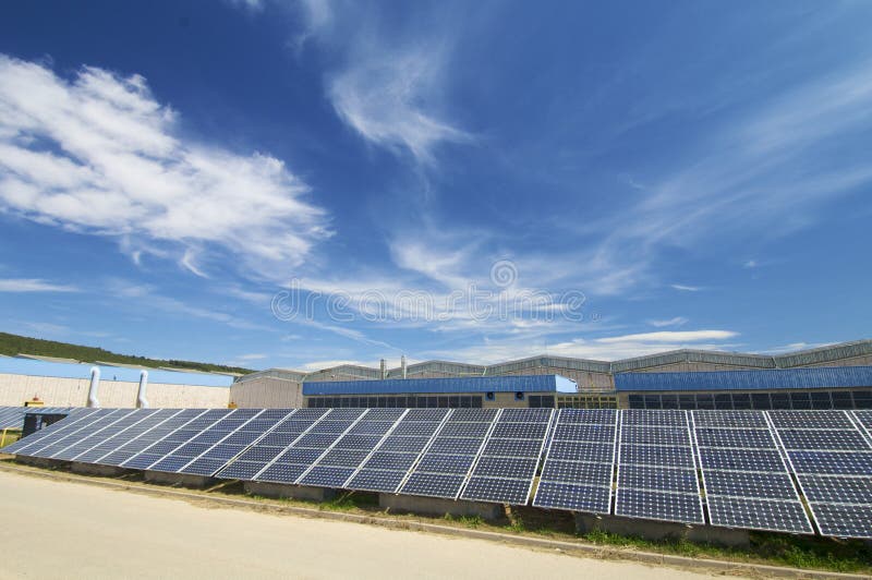 Solar energy building stock image. Image of environment - 22405935