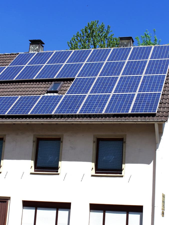 Solar Plant stock image. Image of echnology, house, climate - 14549409