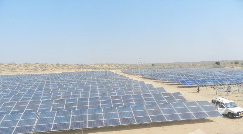Solar Plant in Rajasthan India Stock Image - Image of nature, power ...