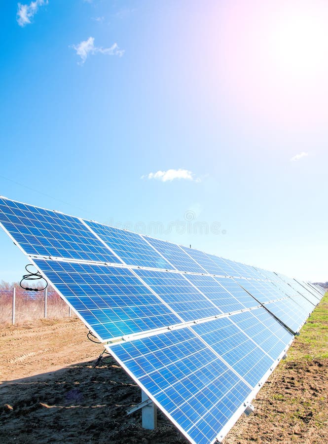 Solar plant stock photo. Image of electrical, climate - 77985232
