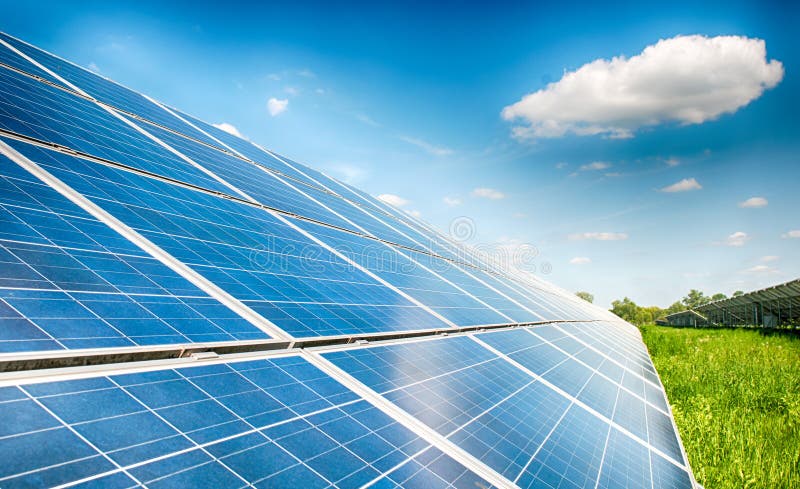 Solar plant stock image. Image of economy, background - 94052919